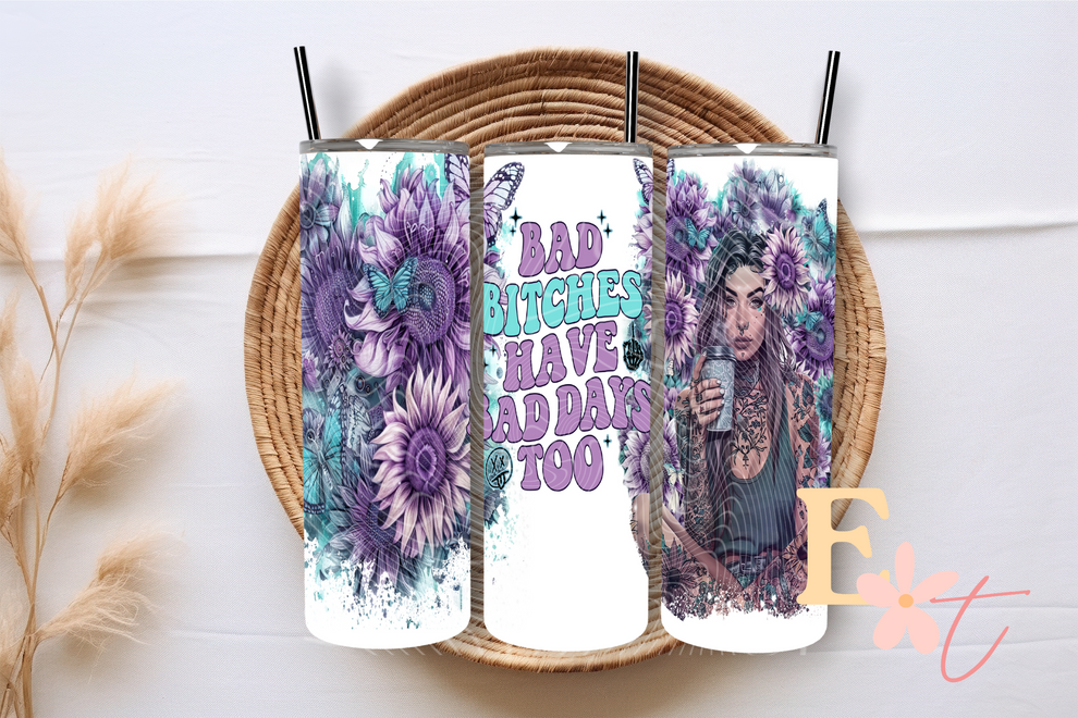 Bad Days 20oz Tumbler Sublimation Wrap | Embelish That – Embellish That